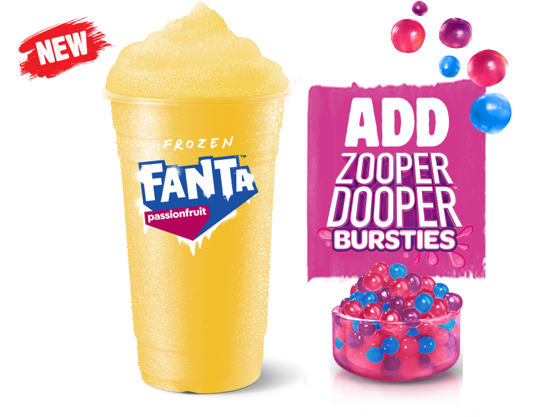 Frozen Drinks and Bursties - Hungry Jack's Australia